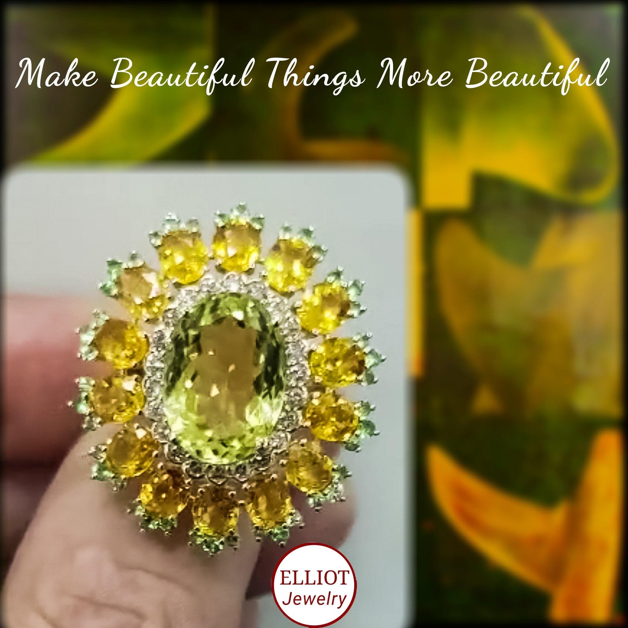 𝐂𝐨𝐥𝐨𝐫𝐟𝐮𝐥 𝐆𝐞𝐦𝐬𝐭𝐨𝐧𝐞 𝐑𝐢𝐧𝐠 | Elliot Jewelry